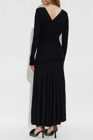 GANNI Draped Maxi Dress