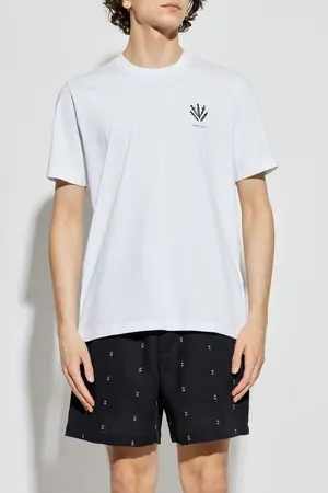 Rag & Bone Cotton T-shirt With Logo - White