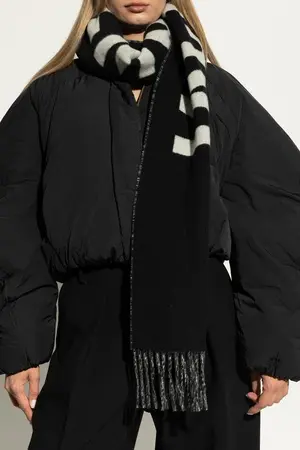 Jacquemus Wool Scarf With Logo
