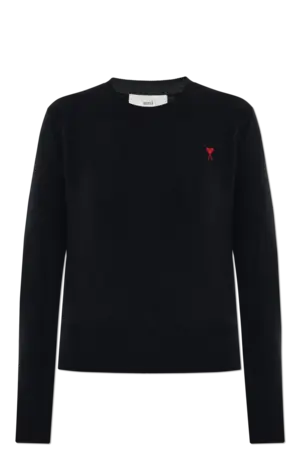 AMI Paris Wool Sweater - Black