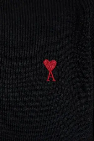 AMI Paris Wool Sweater - Black
