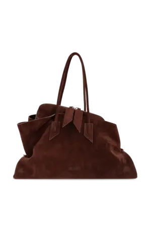 Attico La Passeggiata Suede Shopper Bag - Brown