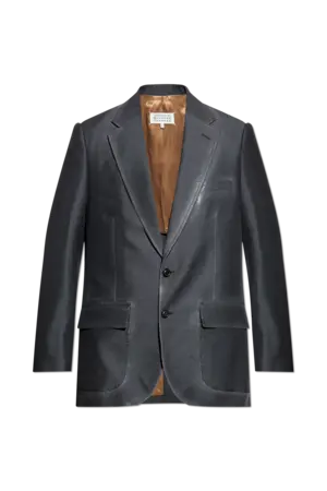 MAISON MARGIELA Blazer With Raw Finish - Grey