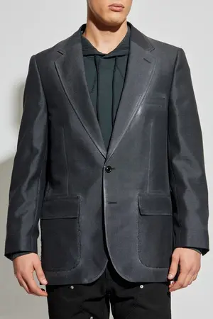 MAISON MARGIELA Blazer With Raw Finish - Grey
