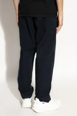 Stone Island Trousers With Multiple Pockets - Navy Blue