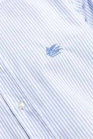 Etro Shirt With Stripe Pattern - Light Blue
