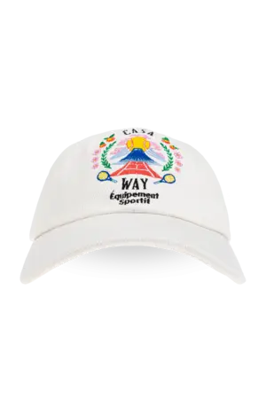 Casablanca Embroidered Baseball Cap - White