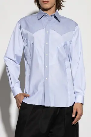 MAISON MARGIELA Cotton Shirt - Light Blue