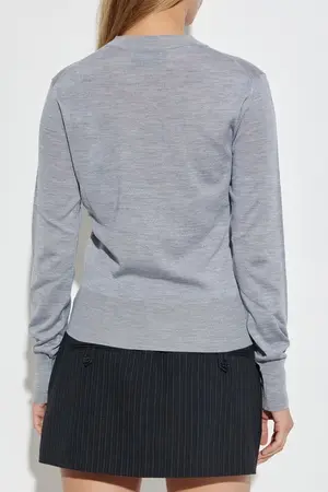 Ami Thin Wool Sweater - Grey