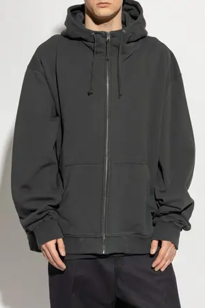 MAISON MARGIELA Oversized Cotton Hoodie - Grey