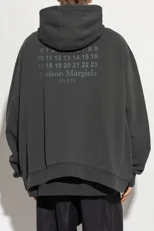 MAISON MARGIELA Oversized Cotton Hoodie - Grey
