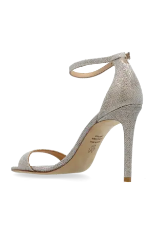 STUART WEITZMAN Nudist Ii Heeled Sandals - Silver