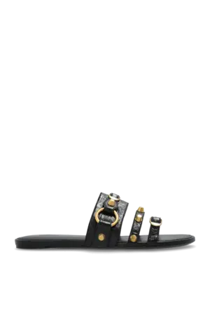 Balenciaga City Slides - Black