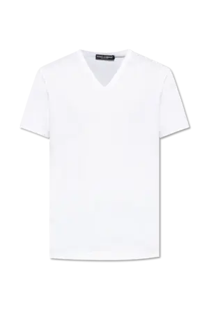 Dolce & Gabbana V-neck T-shirt - White