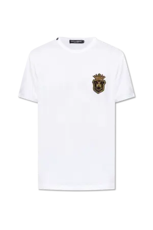 Dolce & Gabbana T-shirt With Appliqu - White