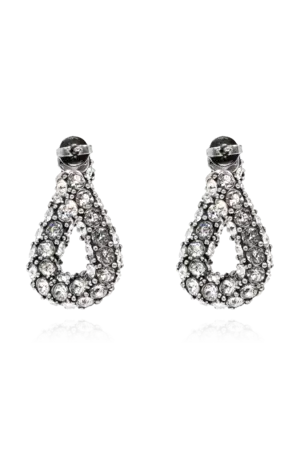 Isabel Marant Étoile Crystal-embellished Teardrop Earrings - Silver