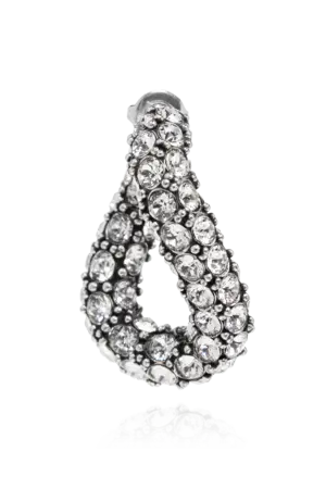 Isabel Marant Étoile Crystal-embellished Teardrop Earrings - Silver