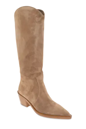 GIANVITO ROSSI Knee-high Suede Leather Boots
