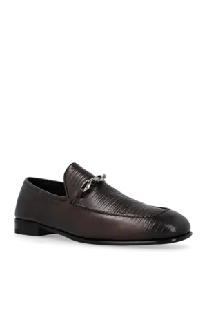 JIMMY CHOO Marti Leather Loafers