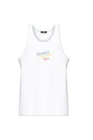 Men's Dsquared2 White Tops
