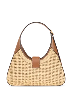 Kate Spade New York Handbag With Woven Raffia And Leather Accents