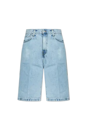 Carhartt Work In Progress Knee-length Denim Shorts - Blue