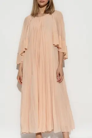 Zimmermann Pleated Chiffon Midi Dress