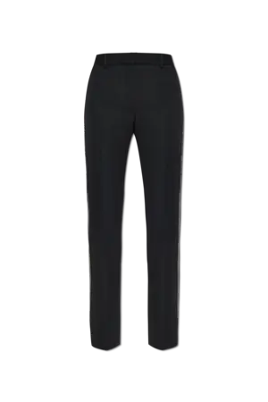 Versace Trousers With Shimmering Side Stripes