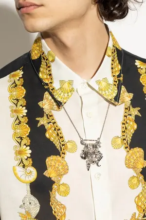 Versace Seahorse And Shell Charm Necklace