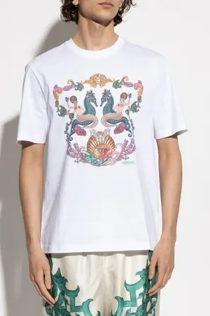 Versace T-shirt With Colorful Print