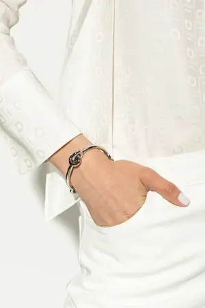 Kate Spade New York Knotted Brass Bracelet - Silver