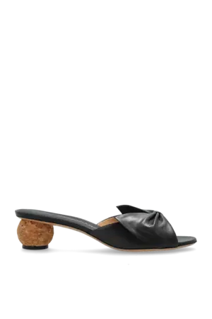 FERRAGAMO Leather Heeled Mules