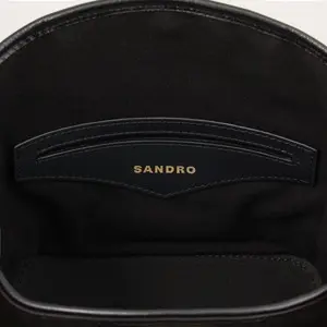 Sandro Tangoso Mini Suede And Leather Bag