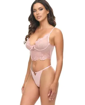 OH LA LA CHERI Clarissa Sheer Bustier Set
