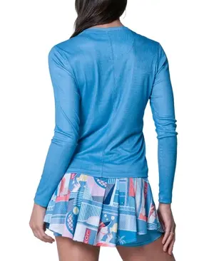 Lucky In Love Linen Play Henley Top