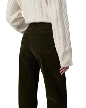 Joe's Jeans The Margot Straight Flocked Jeans - Olive
