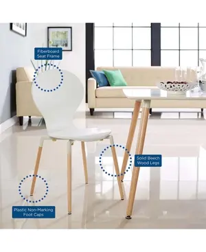 MODWAY Path Dining Wood Side Chair