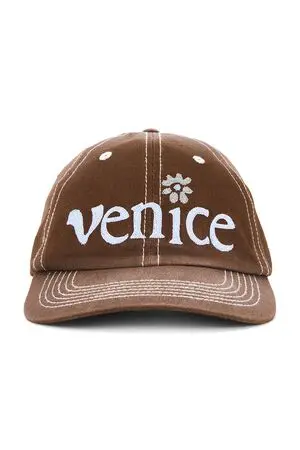 ERL Venice Woven Cap - Brown