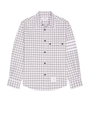 Thom Browne Oversized Pc Shirt In Grey