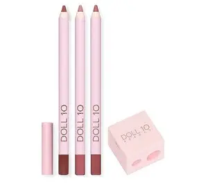 DOLL 10 Pro Precision Lip Liner Trio With Sharpener - One-color