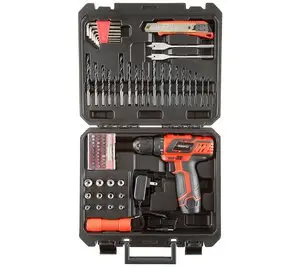 STALWART 12v Lithium Ion 75 Pc 2 Speed Drill & Ccessory Set