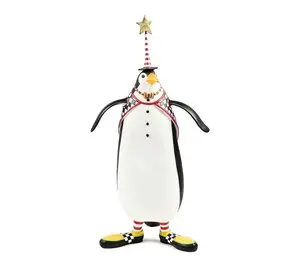 MACKENZIE-CHILDS Thaddeus Penguin Display Figur E - One-color
