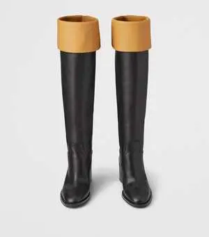 Ralph Lauren Barnet Leather Boots - Black