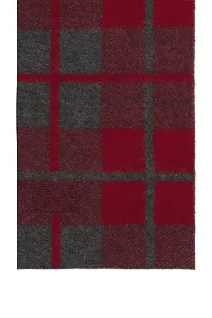 Guest In Residence The Plaid Big Scarf - Charcoal & Ruby