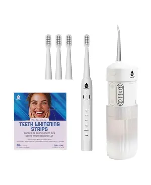 PURSONIC Powersmile Bundle: Usb Sonic Toothbrush - White