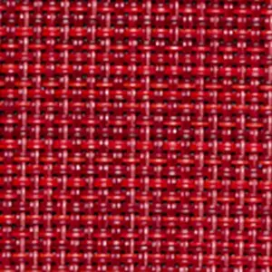 CHILEWICH Set Of 4 Basketweave Round Coasters - Red