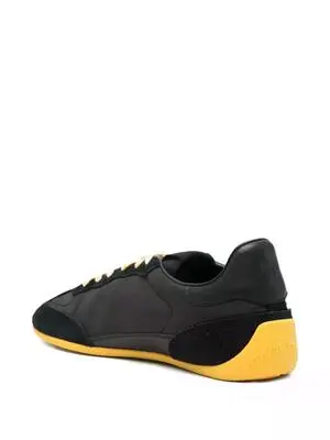 Palm Angels Palm-tree Motif Leather Sneakers - Black