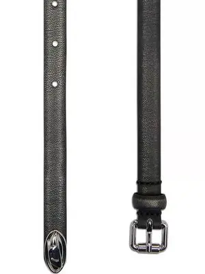 DIESEL® Metallic Buckle Leather Belt