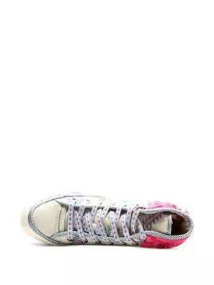 CONVERSE Embroidered Fringe High Top Sneakers
