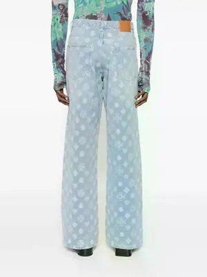 Casablanca Monogram-pattern Jeans